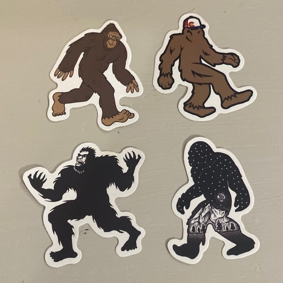 Design | Sasquatch Stickers Vinyl Waterproof New Set Of 4 | Poshmark